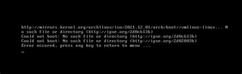 Arch Linux 20211201 No Such File Or Directory · Issue 1057 · Netbootxyz · Github