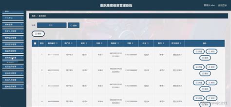 计算机毕设node js vue医院患者信息管理系统（程序 lw 部署） 医院信息管理系统患者界面 csdn博客