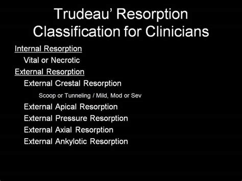 Resorption Classification For Clinicians The Endo Fix