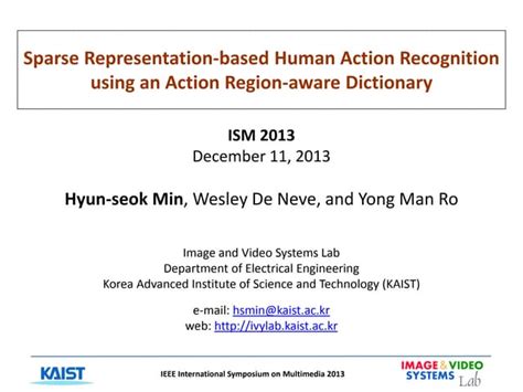 Sparse Representation Based Human Action Recognition Using An Action
