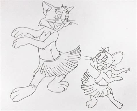 简笔画 汤姆猫和杰瑞鼠 知乎
