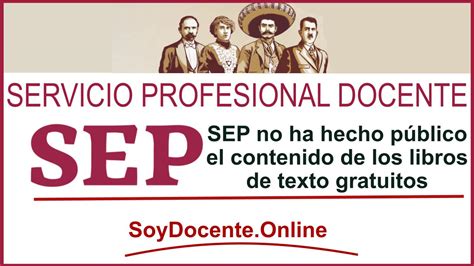 Sep No Ha Hecho Público El Contenido De Los Libros De Texto Gratuitos