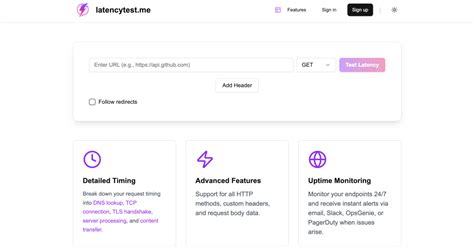 Latency Test Measure Website And Api Latency