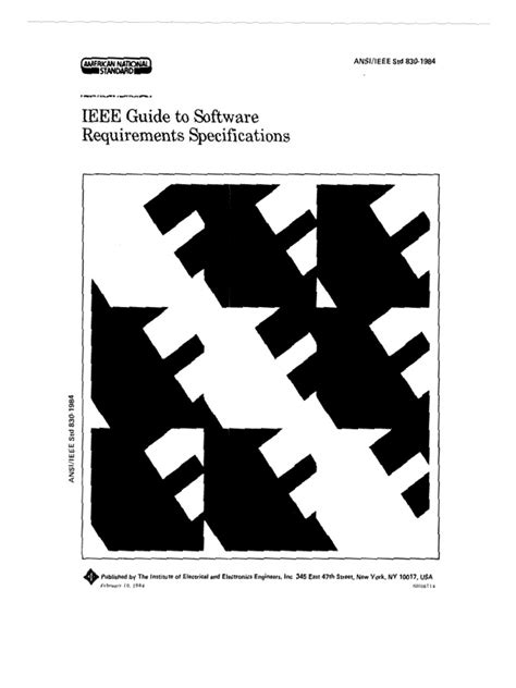 Ieee Guide For Software Requirements Specifications Pdf Specification Technical Standard