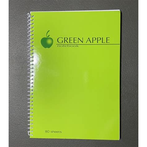 Green Apple Notebook 80 Leaves Shopee Philippines