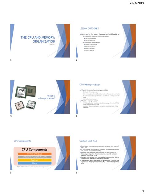 Chapter 3 Cpu And Memory Organization Pdf