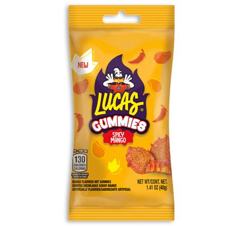 Lucas Spicy Mango Gummies Rainbowland Candy Co