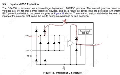 Opa858 Voltage Leakage From Vin To Vs Amplifiers Forum Amplifiers