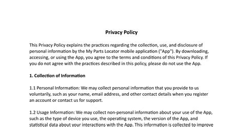 App Privacy Policy Newpdf Docdroid