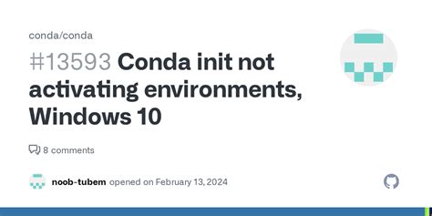 Conda Init Not Activating Environments Windows 10 · Issue 13593