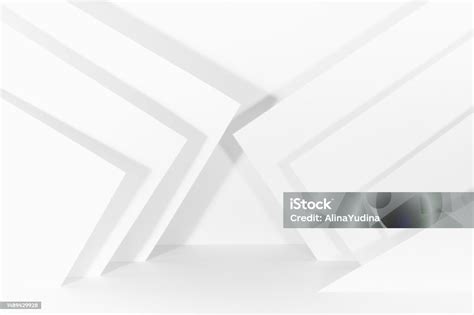 줄무늬가 있는 추상적인 흰색 무대 단단한 빛의 종이 모서리 최소한의 도시 현대 스타일의 그림자 광고 디자인 프레젠테이션 화장품 제품 또는 상품을 위한 장면 모형