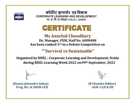 Aanchal Choudhary On Linkedin Learning Bhel Pspem Debate Creativity Creativecontent