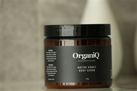 Organiq Native Honey Scrub Certified Cosmetics Certified Products By Sally Paech