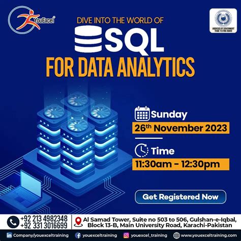 learn sql for data analytics with our course youexcel training posted