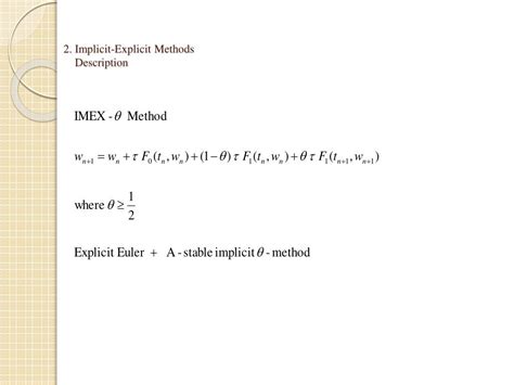 Ppt Imex Methods For Advection Diffusion Reaction Equations Powerpoint Presentation Id 3315942