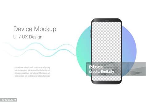 빈 화면 전화 모형과 새로운 현실적인 모바일 블랙 인포그래픽 또는 프레젠테이션 Ui 디자인 인터페이스를 위한 템플릿입니다 0명에 대한 스톡 벡터 아트 및 기타 이미지