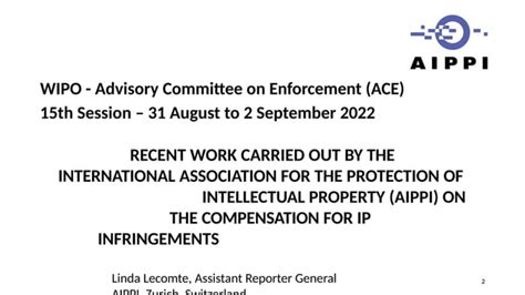 Wipo Presentation Ipr And Enformcent Of Rights Ppt