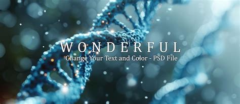 Closeup Of Human Dna Helix Premium Ai Generated Psd