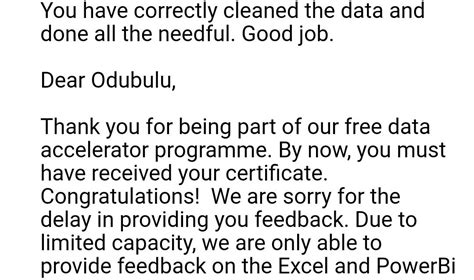 Odobulu Ogechukwu On Linkedin Opportunity Thankyou Data Grateful
