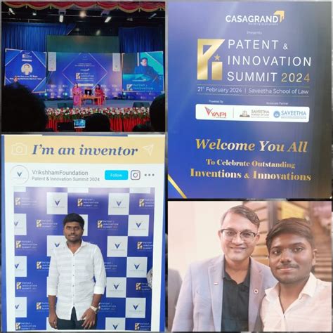 Anbarasu K On Linkedin Patentinnovationsummit Bestinnovation Inventor Saveethaschool…