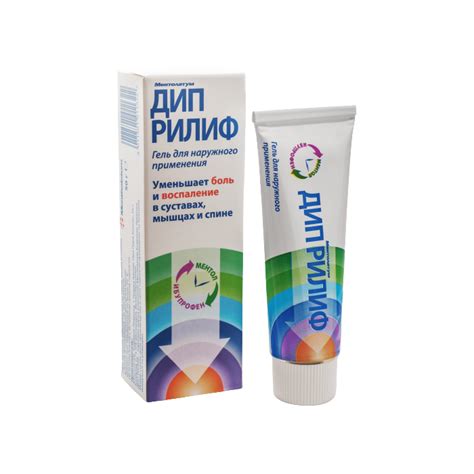 Дип Рилиф гель для наружного применения 50 мг/г+30 мг/г туба 50 г 1 шт ...