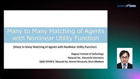 underline many to many matching of agents with nonlinear utility function