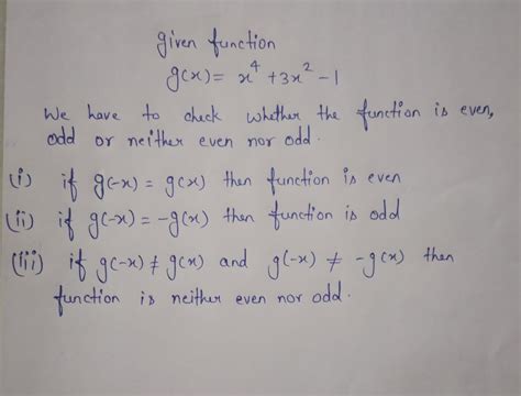 Answered Say Whether The Function Is Even Odd Bartleby