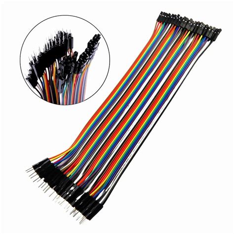 Mechatron Robotics 20cm Male To Female Breadboard Jumper Wire Pack Of