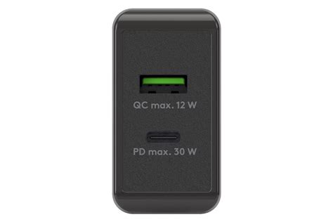 Double Usb Charger 12w 30w Pd Qc 30