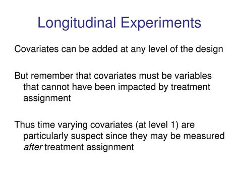 Ppt Longitudinal Experiments Powerpoint Presentation Free Download Id704524