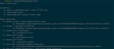 Opinions On Error Stack Help The Rust Programming Language Forum