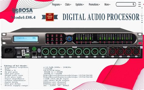 ThiẾt BỊ XỬ LÝ TÍn HiỆu Bosa D8 4
