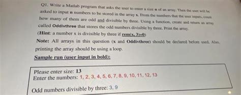 solved q1 write a matlab program that asks the user to
