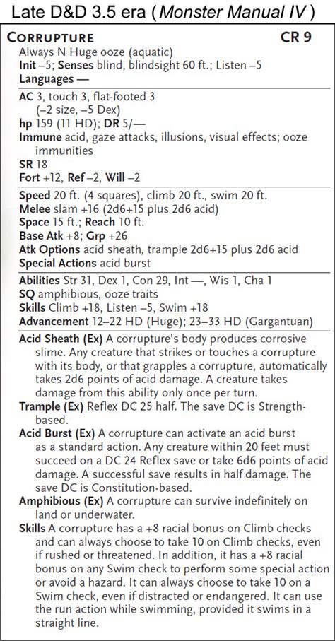 Dandd General The Evolution Of The Monster Stat Block Page 3 En Dandd General The Evolution Of The Monster Stat Block Page 3 En