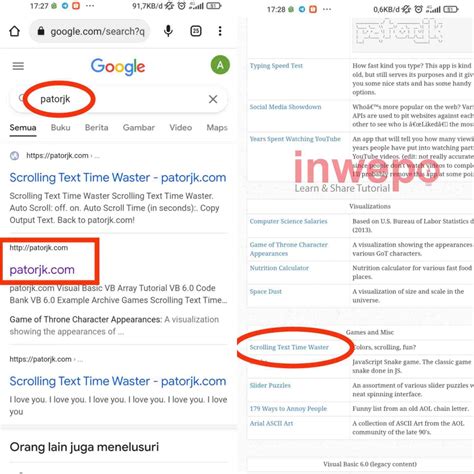 Cara Membuat Scrolling Text Di WhatsApp Inwepo