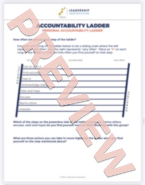 Accountability Ladder Move From Victim Ladder To Accountability Ladder