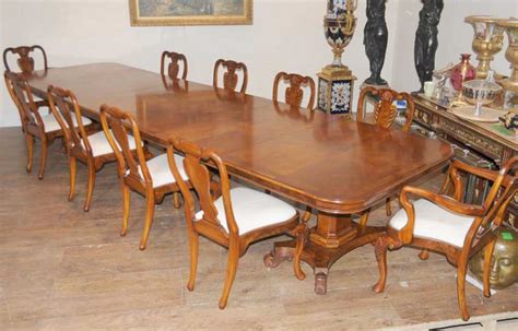 Walnut Regency Extending Dining Table 14 Ft Diner