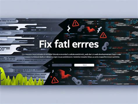 resolve fatal errors critical errors any issues bugs and api