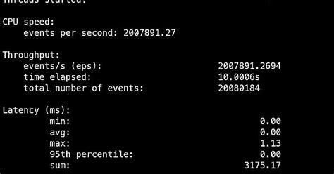 Sysbench On Archlinux Proot Album On Imgur