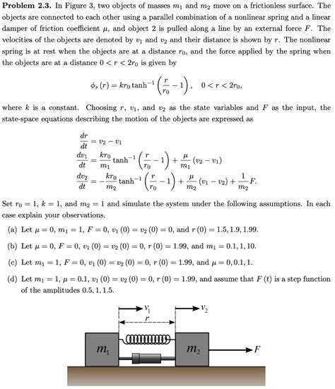 Solved Problem In Figure Two Objects Of Masses Mi Chegg