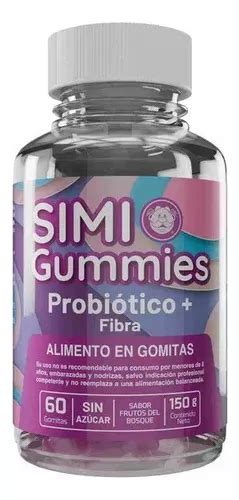 Simi Gummies Probiótico Fibra Sin Azucar 60 Gomitas Cuotas Sin Interés