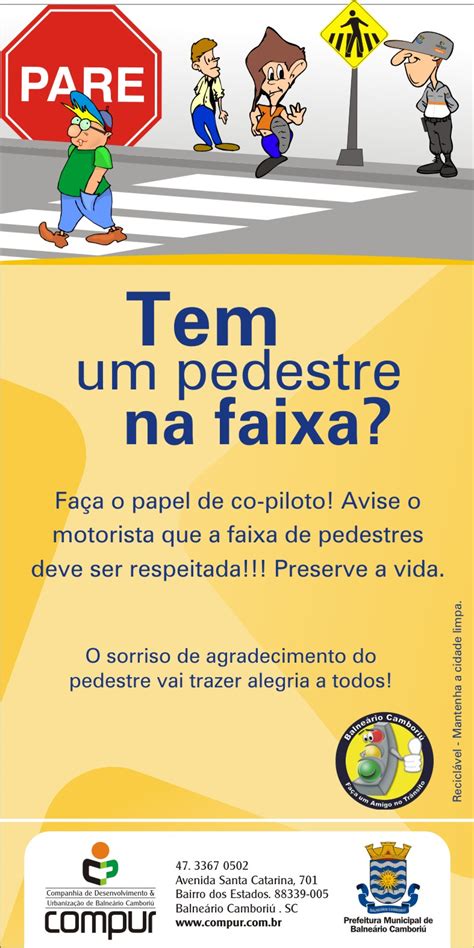 Cartazes Projeto Trânsito Dicas De Trânsito Pedestres ~ Atividades