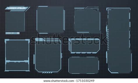 Hud Set Frames Futuristic Modern User Stock Vector Royalty Free 1751030249 Shutterstock