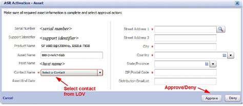 Approve And Verify Asr Asset Activation Oracle® Supercluster M6 32 Owners Guide Administration