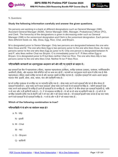 Ibps Rrb Po Prelims Pdf Course 2024 Pdf