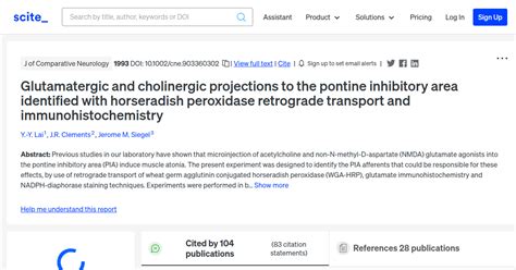 Glutamatergic And Cholinergic Projections To The Pontine Inhibitory