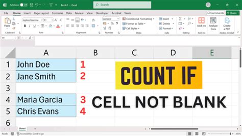 How To Count Non Blank Cells In Excel Formulas And Examples Pickupbrain Be Smart