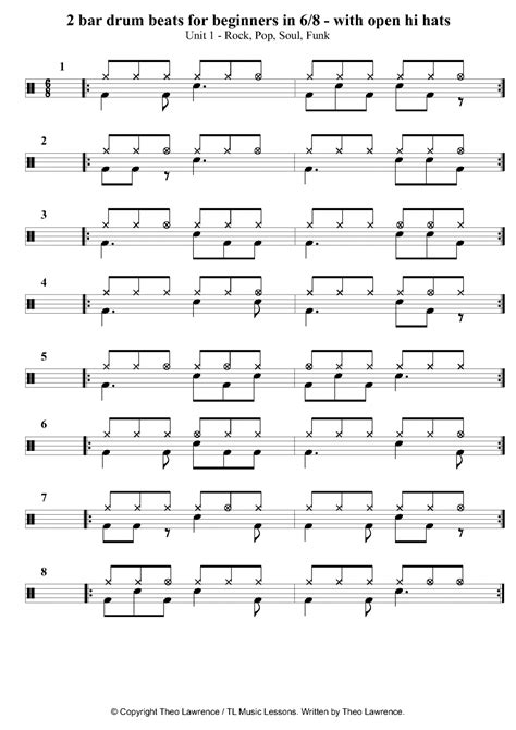 79 Drum Patterns Ideas Drum Patterns Drum Sheet Music Drums Sheet