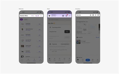 Top Navigation Bar Ui Design Best Practices Design Variants And Examples Mobbin