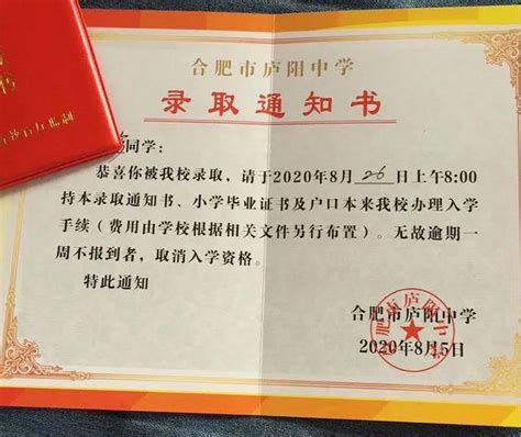 先睹为快！2020各初中录取通知书新鲜出炉，有你家孩子的学校吗？ 搜狐大视野 搜狐新闻